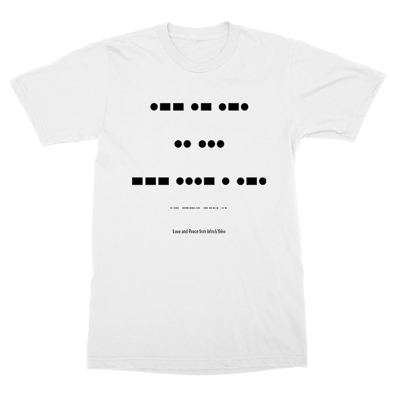 War Is Over T-Shirt - Morse Code - John Lennon